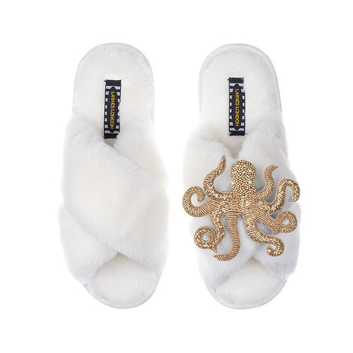 Octopus Faux Fur Slippers – Curio by Fifth & Main